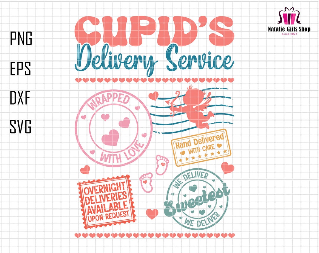 Cupid's Delivery Service Svg, Nurse Valentine Svg, Cupid Valentine Svg ...