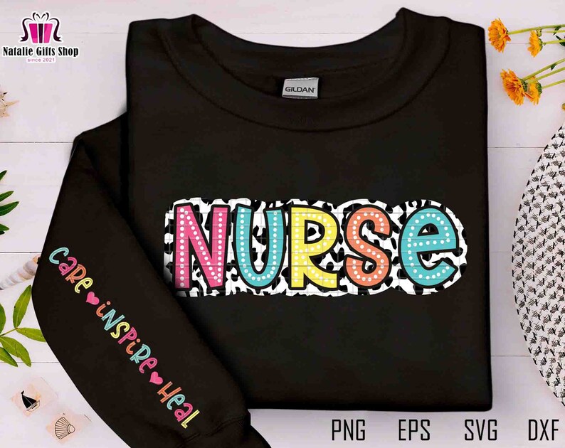 Nurse Care Svg, Nurse Inspire Svg, Nurse Heal Svg, Medical Word Svg ...