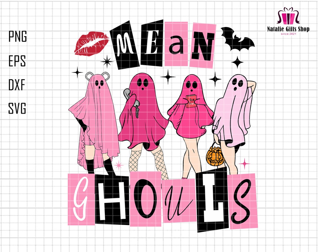 Mean Ghost Svg, Retro Halloween Svg, Ghouls Girls Svg, Sexy Ghost Svg ...