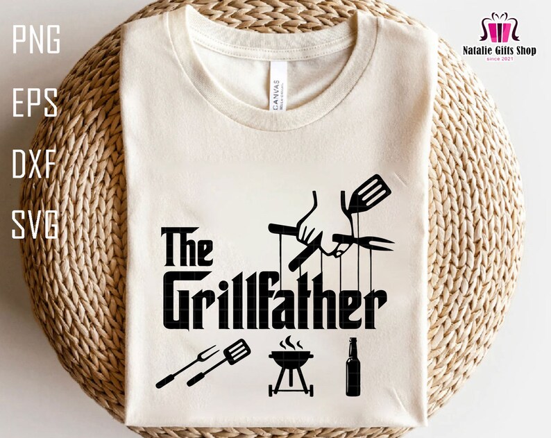 The Grill Father Svg Grilling Svg Barbeque Svg Chef Dad - Etsy