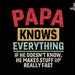 Papa Knows Everything Svg, If He Doesn't Know He Makes Stuff up Really ...