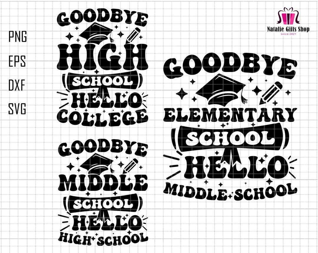 Goodbye Elementary School Hello Middle School, Class Dismissed Svg ...