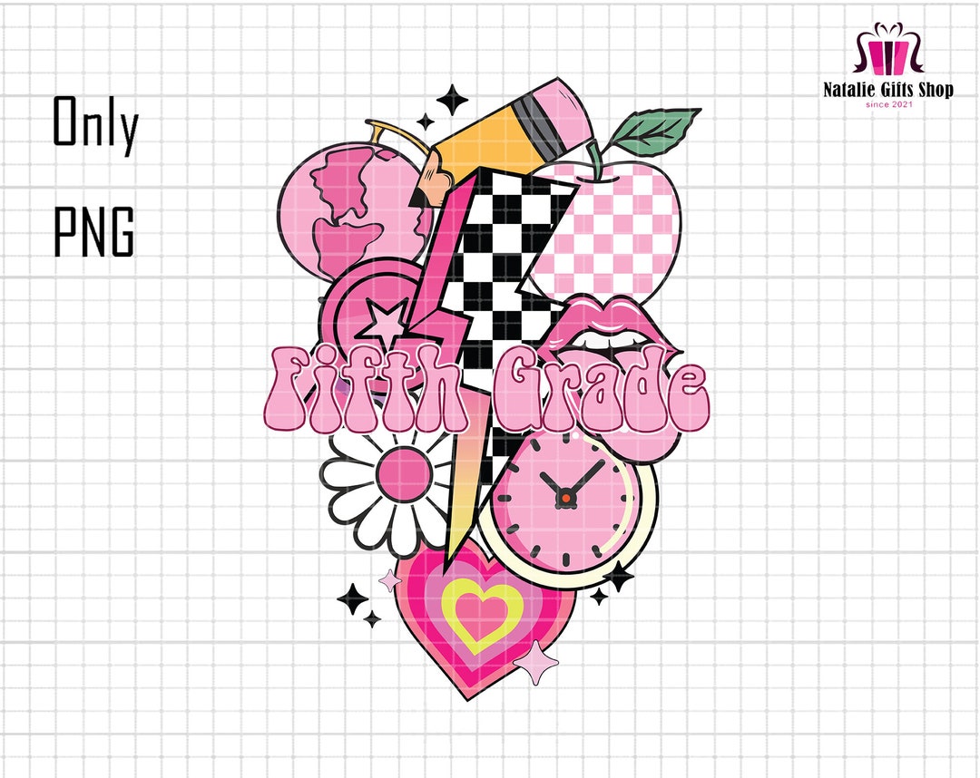 Back to School Png, Fifth Grade Png, I'm Ready for Fifth Grade Png ...