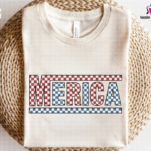 Checkered Merica SVG, Merica Svg, America Svg, Party in the USA Svg, Fourth of July Svg, 4th of ...