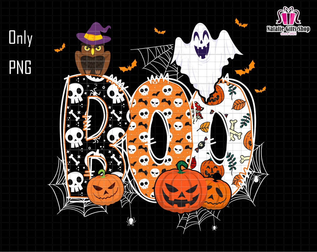 Boo Halloween Png, Creepy Owl Png, Spice Pumpkin Png, Spooky Ghost Png ...