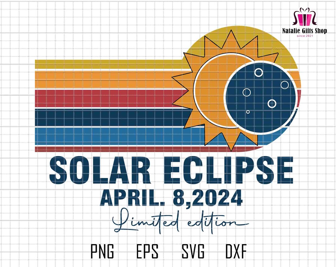 Solar Eclipse 2024 Svg, Total Solar Eclipse Svg, April 8 2024, America ...