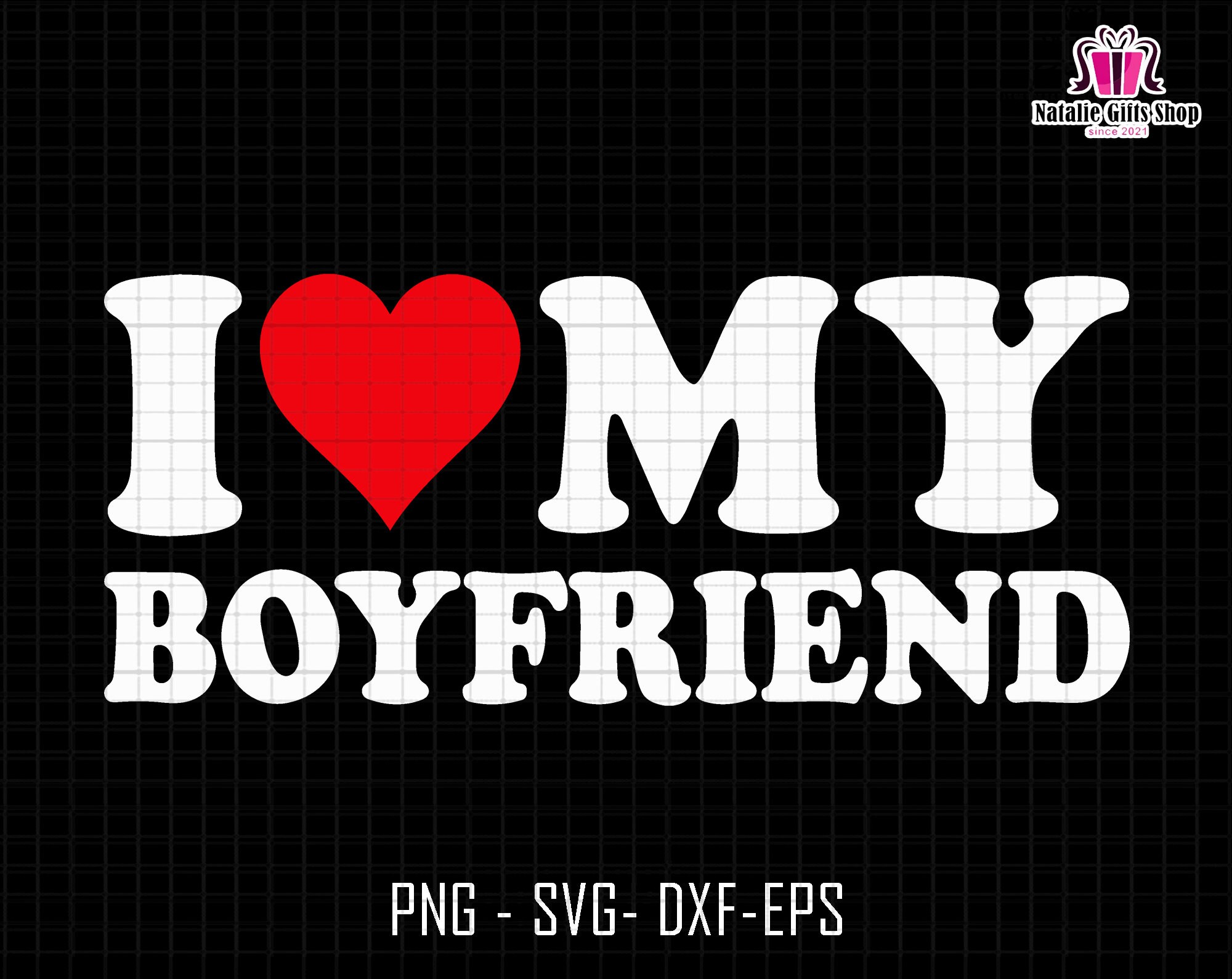 I Love My Boyfriend Svg, Heart Shirts, Valentine's Day Svg, Valentine ...