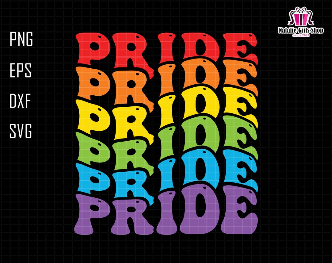 Pride Svg, Groovy LGBT Svg, Gay Pride Svg, LGBTQ Svg, Raibow Pride Svg ...