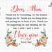 Dear Mom Png, Message for Mom Png, Gift for Mom, Mom Sublimation Png ...