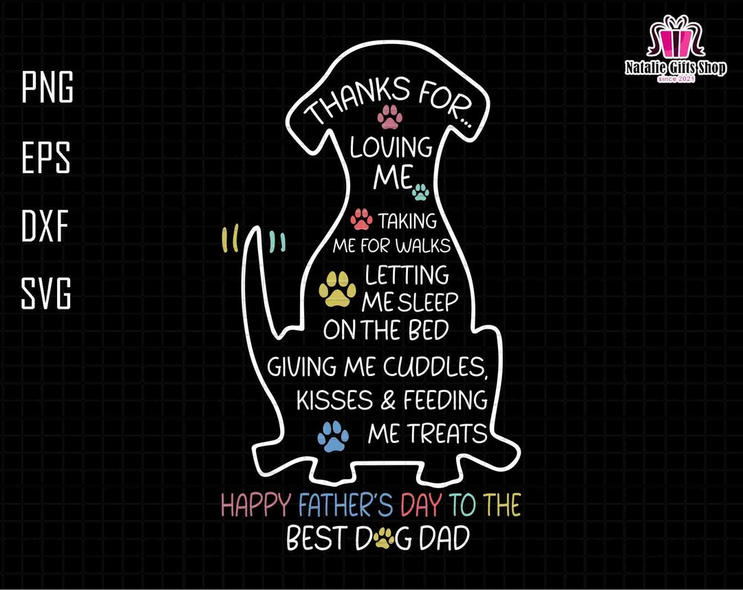 Happy Father's Day Svg, to the Best Dog Dad Svg, Gift for Dog Dad Papa ...