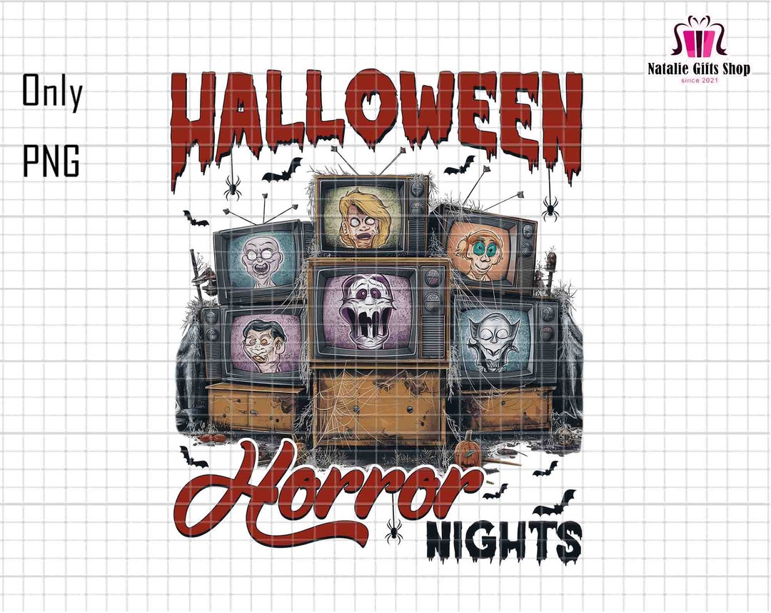 Halloween Horror Nights Png, Vintage Halloween Png, Halloween Horror ...