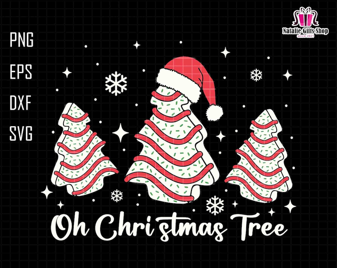 Oh Christmas Tree Svg, Christmas Tree Cake Funny, Santa Hat Svg, Winter ...