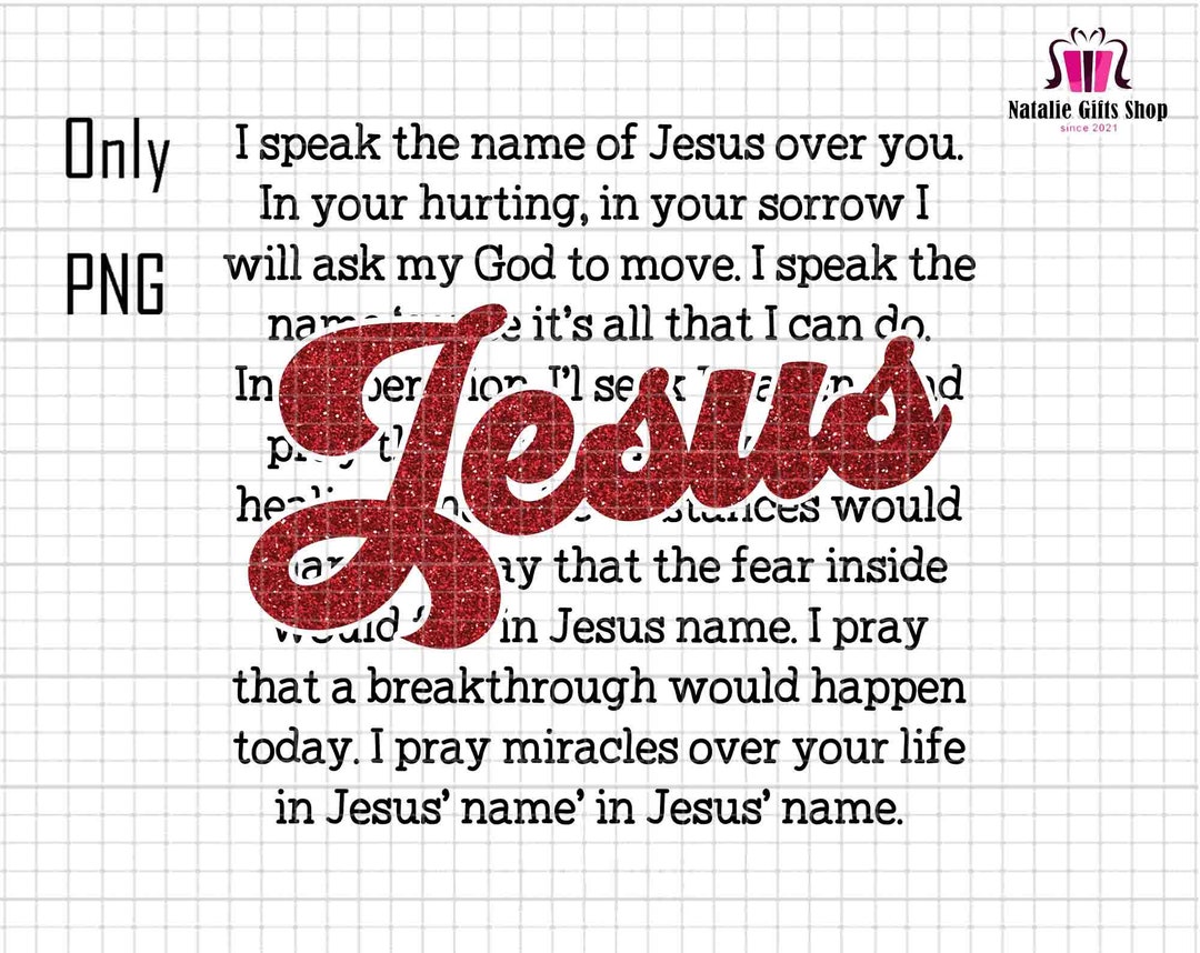 I Speak the Name of Jesus Png, Christian Png, Religious Png, Faith God ...