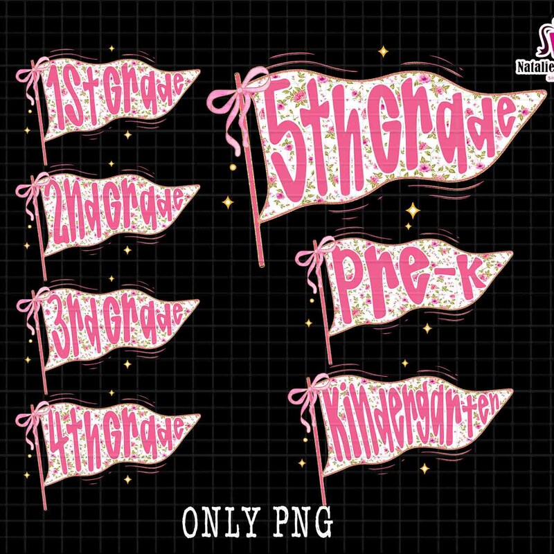 Pennant Flag Coquette Png - Etsy