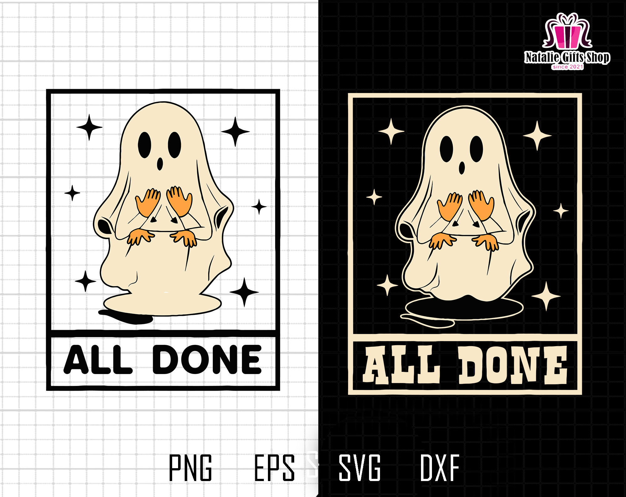 All Done Svg, Sign Language Speech Svg, Halloween Ghost Teacher Sped ...