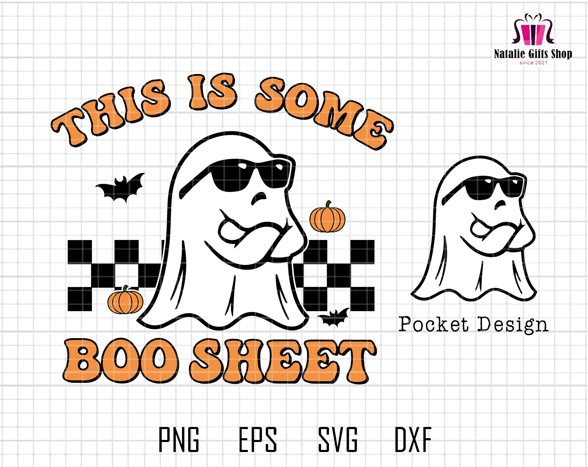 This is Some Boo Sheet Svg, Retro Halloween Svg, Ghost Svg, Cute Ghost ...