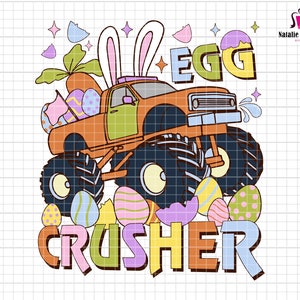 Egg Crusher Easter Svg, Easter Bunny Peeps Svg, Monster Truck Svg ...