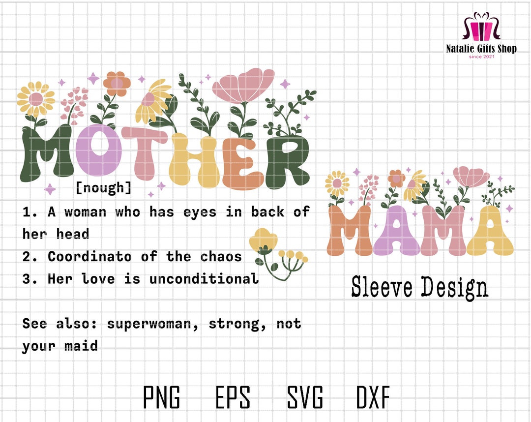 Mother Noun Svg, Happy Mother's Day Svg, Mother Definition Svg, Mama ...