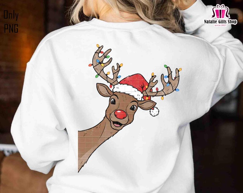 Reno navideño PNG, Es la temporada PNG, Navidad preppy PNG, Luz ...