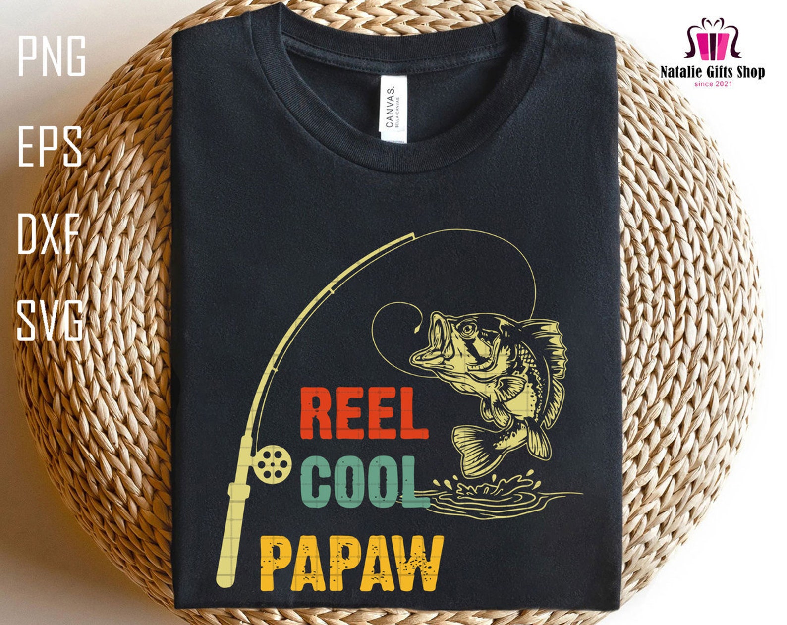 Reel Cool Papaw Svg, Papaw Dad Svg, Gift for Papaw Svg, Retro Papaw Svg ...