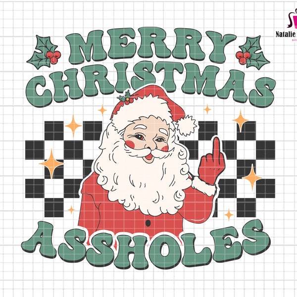 Middle Finger Santa Svg - Etsy