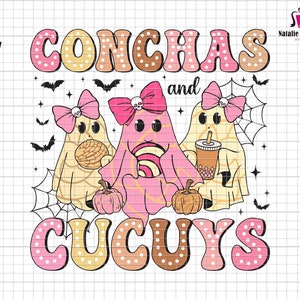 Conchas and Cucuys Png, Mexican Ghost Png, Spooky Conchas Png ...