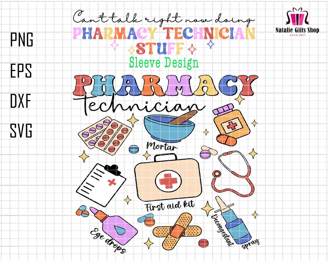 Pharmacy Technician Stuff Svg, Can’t Talk Right Now Doing Pharmacy ...