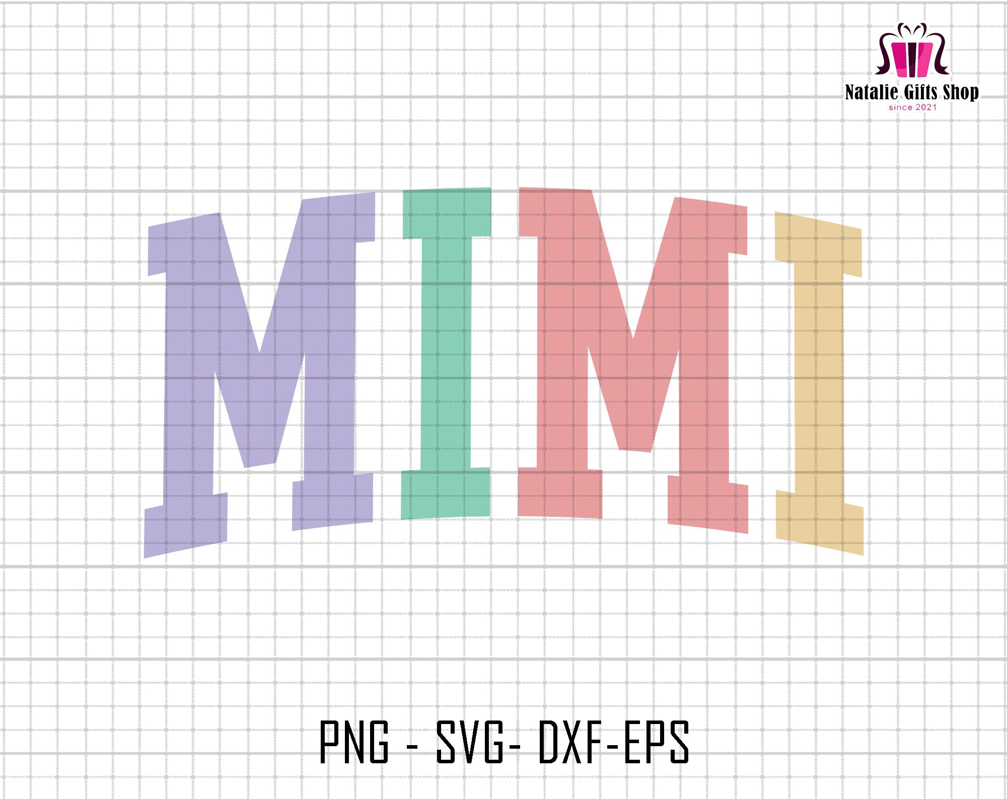 Mimi Svg Mimi Varsity Letter Color Svg Motherhood Svg Mom - Etsy Australia