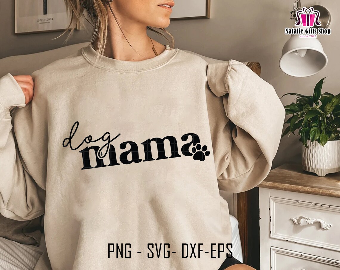 Dog Mama Svg Dog Mama Silhouette Svg Gift for Mom Mothers - Etsy