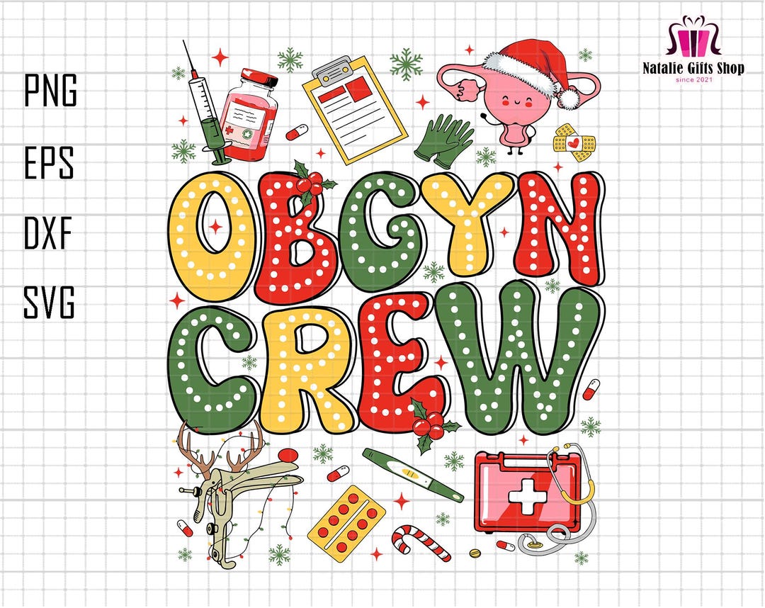 OBGYN Crew Svg, Obstetrics Gynecology Christmas Svg, Christmas Speculum ...