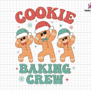 Cookie Baking Crew Svg, Xmas Gingerbread Svg, Family Funny Gingerbread ...