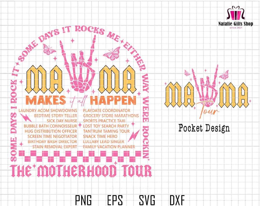 The Motherhood Tour Svg, Some Days I Rock It Svg, Some Days It Rocks Me ...