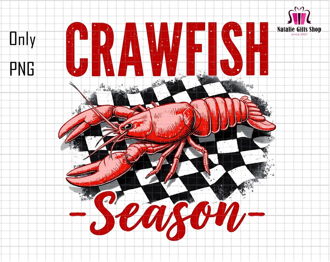 Crawfish Season Preppy Png, Louisiana Crawfish Png, Louisiana Seafood ...