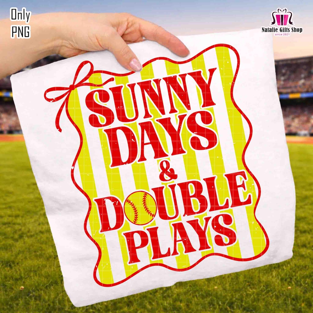 Sunny Days and Double Plays Png, Softball Season Png, Game Day Png ...