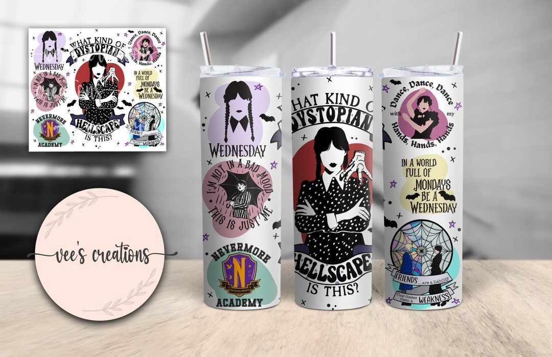 Wednesday Addams Custom 20oz Tumbler - Etsy