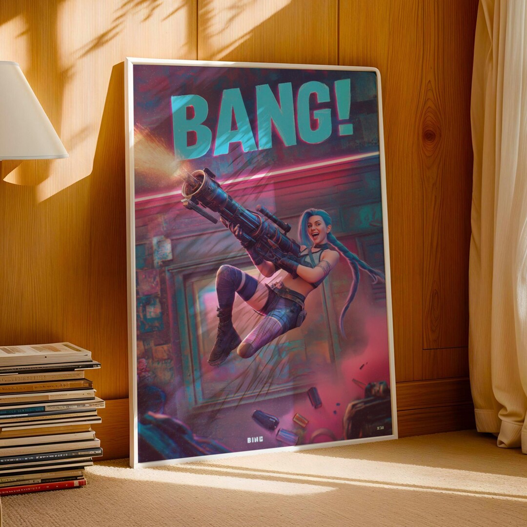Arcane Jinx Digital Download Poster, Colorful Pop Art Wall Print ...
