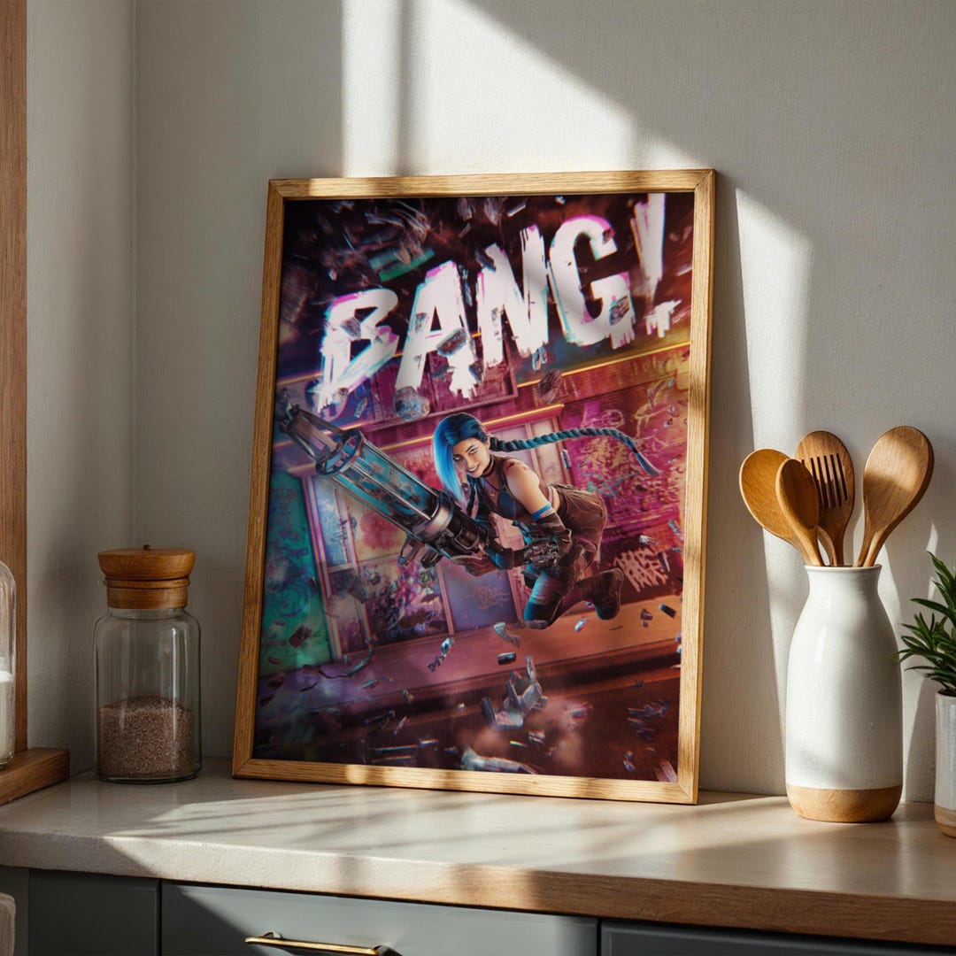 Arcane Jinx Digital Download Poster, Colorful Pop Art Wall Print ...
