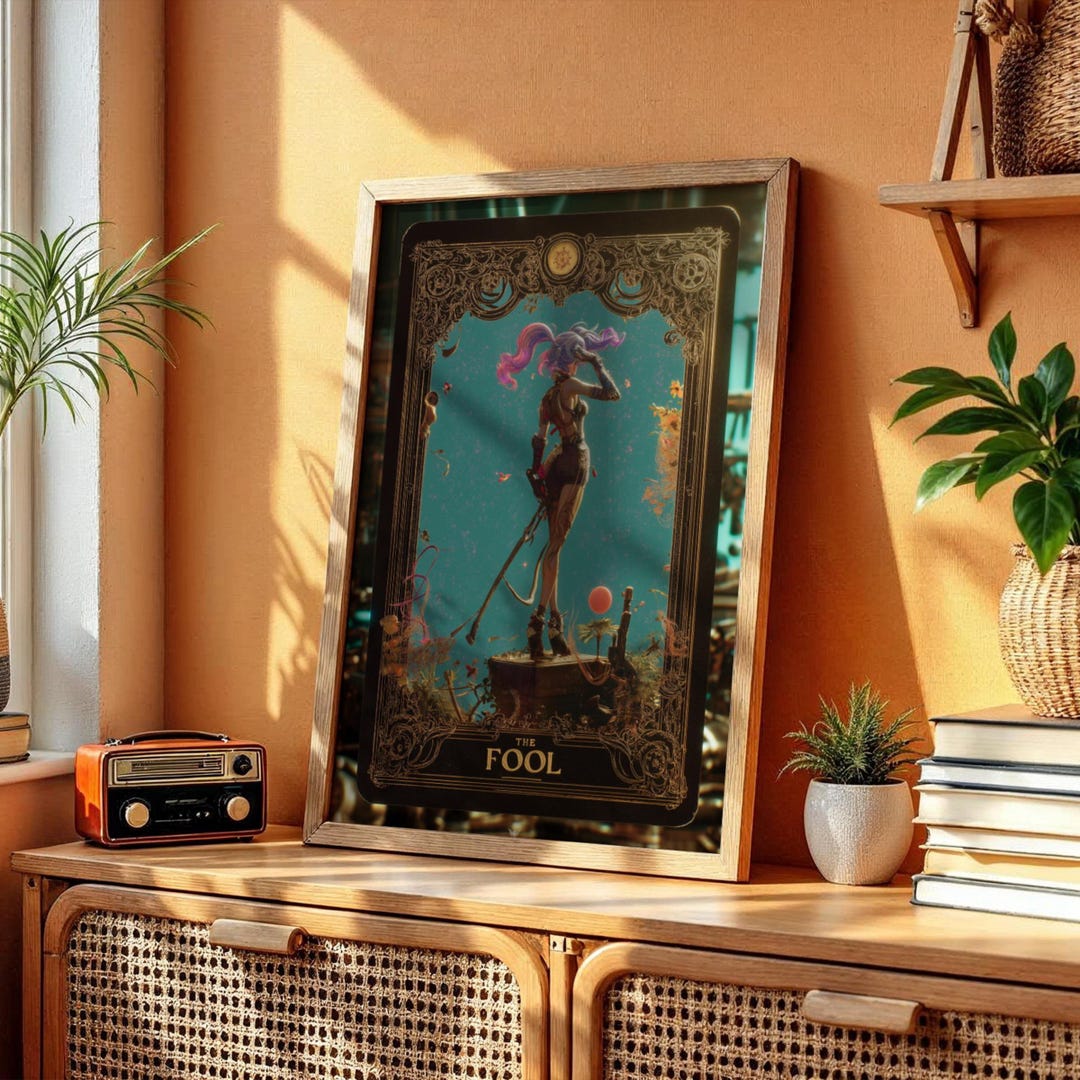Arcane Jinx the Fool Tarot Poster, Fantasy League of Legends Wall Art ...