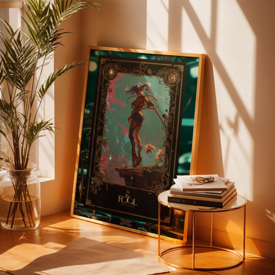 Arcane Jinx the Fool Tarot Poster, Fantasy League of Legends Wall Art ...