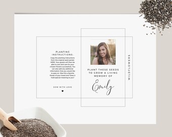 Printable Seed Packet Instant Download Daffodils and - Etsy