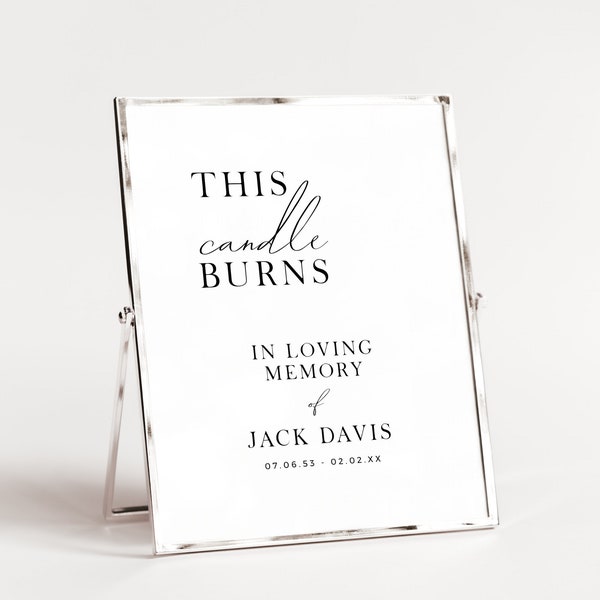 Memory Table Wedding Sign - Etsy