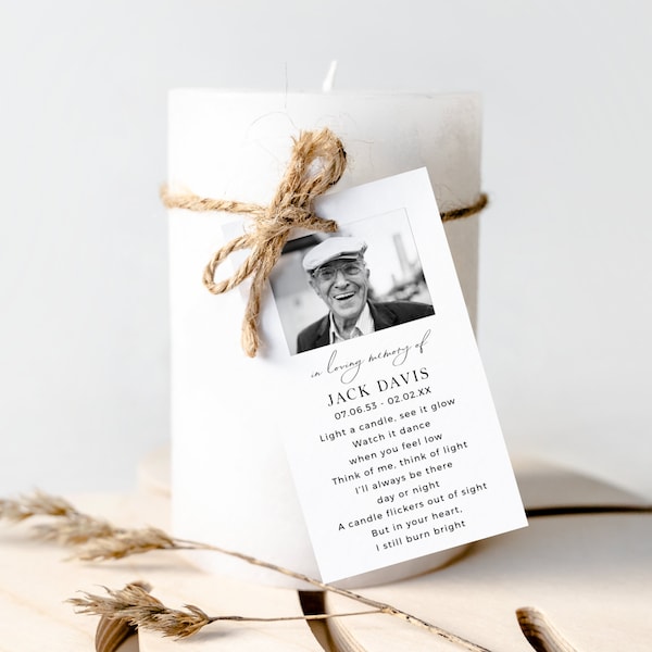 Memorial Candle - Etsy