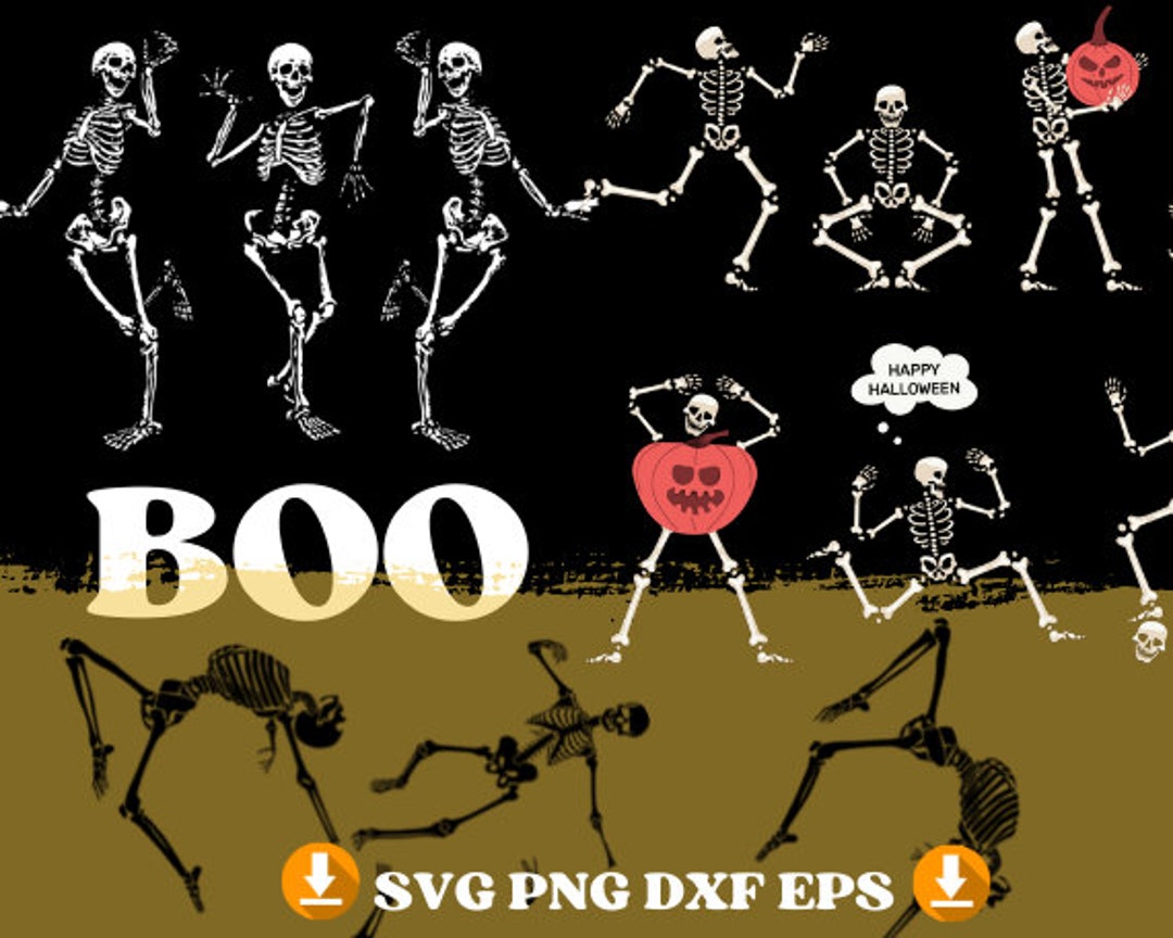 Dancing Skeletons Bundle SVG, Cheerleader Svg Bundle, Cheerleader Svg ...