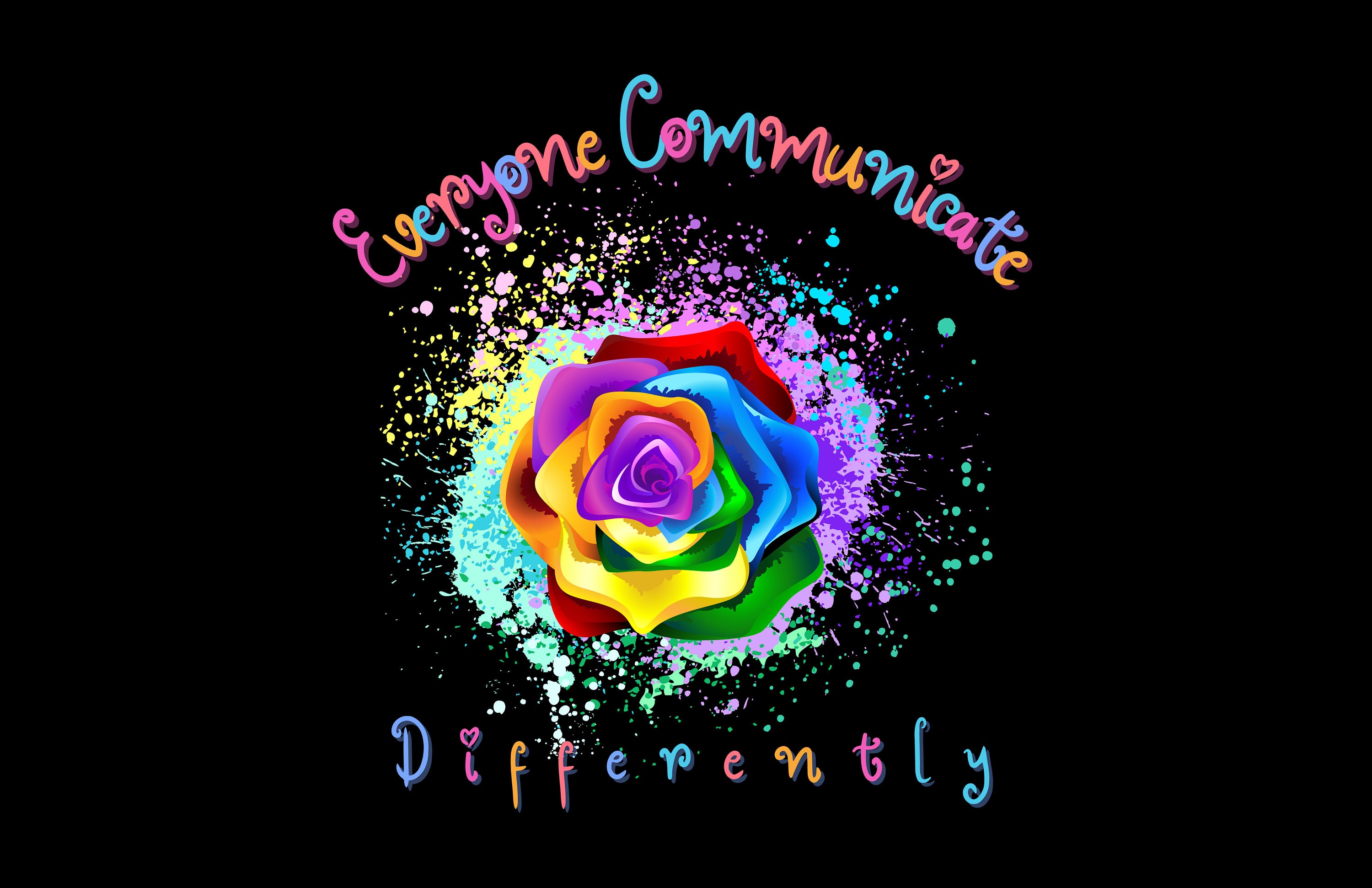 Everyone Communicate Differently Png BUNDLE - Autism Awareness Png ...