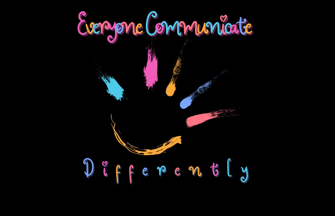 Everyone Communicate Differently Png BUNDLE - Autism Awareness Png ...