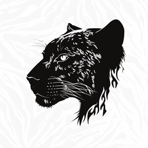 Black Panther Bundle Digital Cut File, Panther Face Svg, Panther Head ...