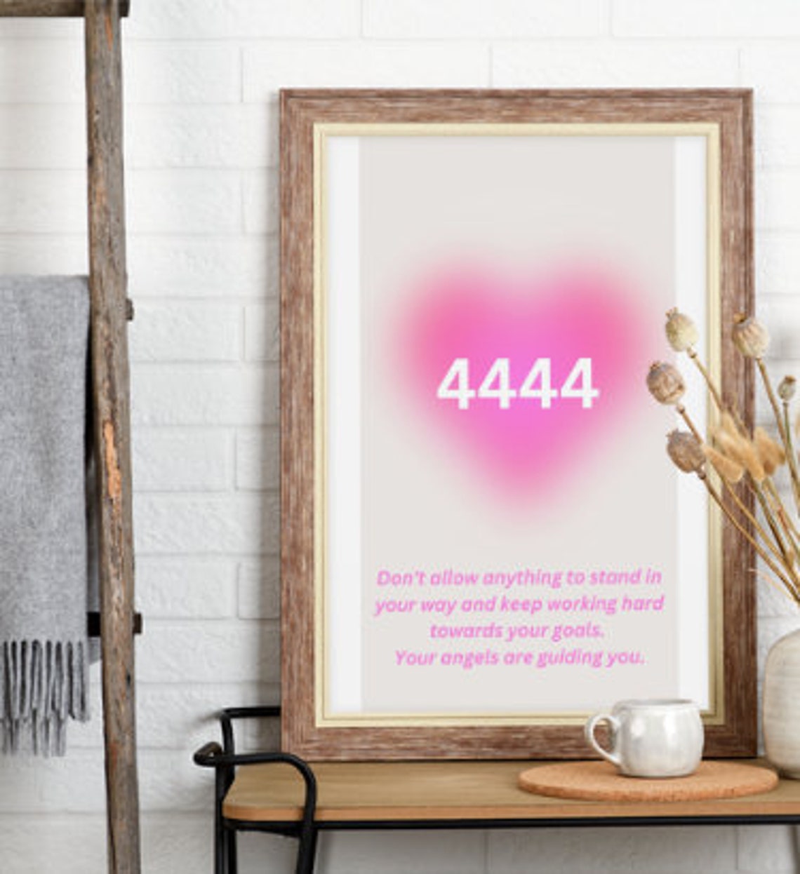 Angel Number Art Print Spiritual Poster or Phone Background Digital ...