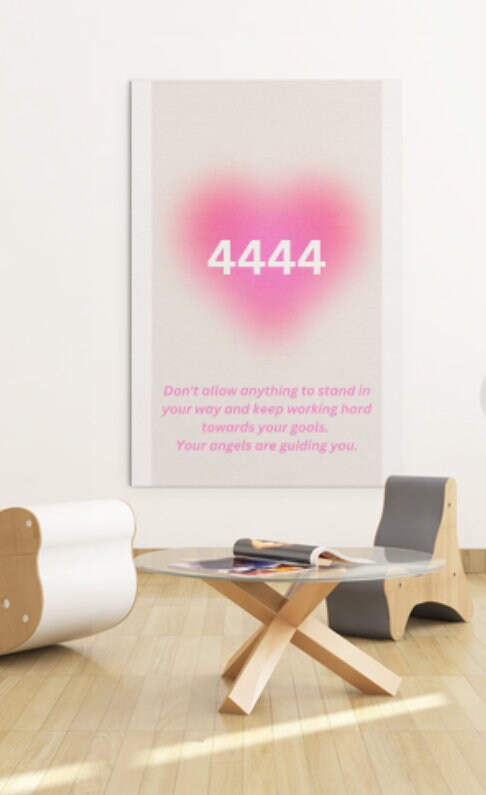 Angel Number Art Print Spiritual Poster or Phone Background Digital ...