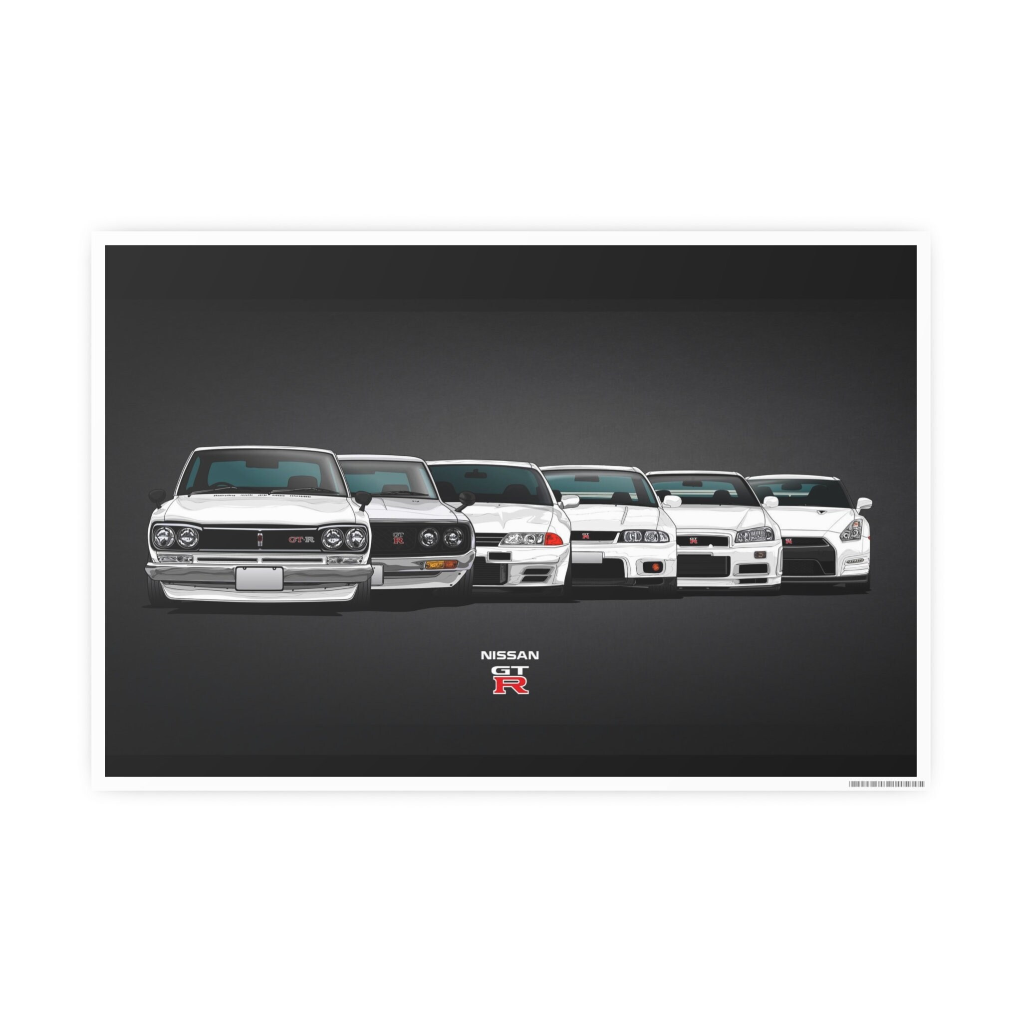 Nissan GTR Skyline Timeline Wall Art Nissan Hakosoka Poster - Etsy