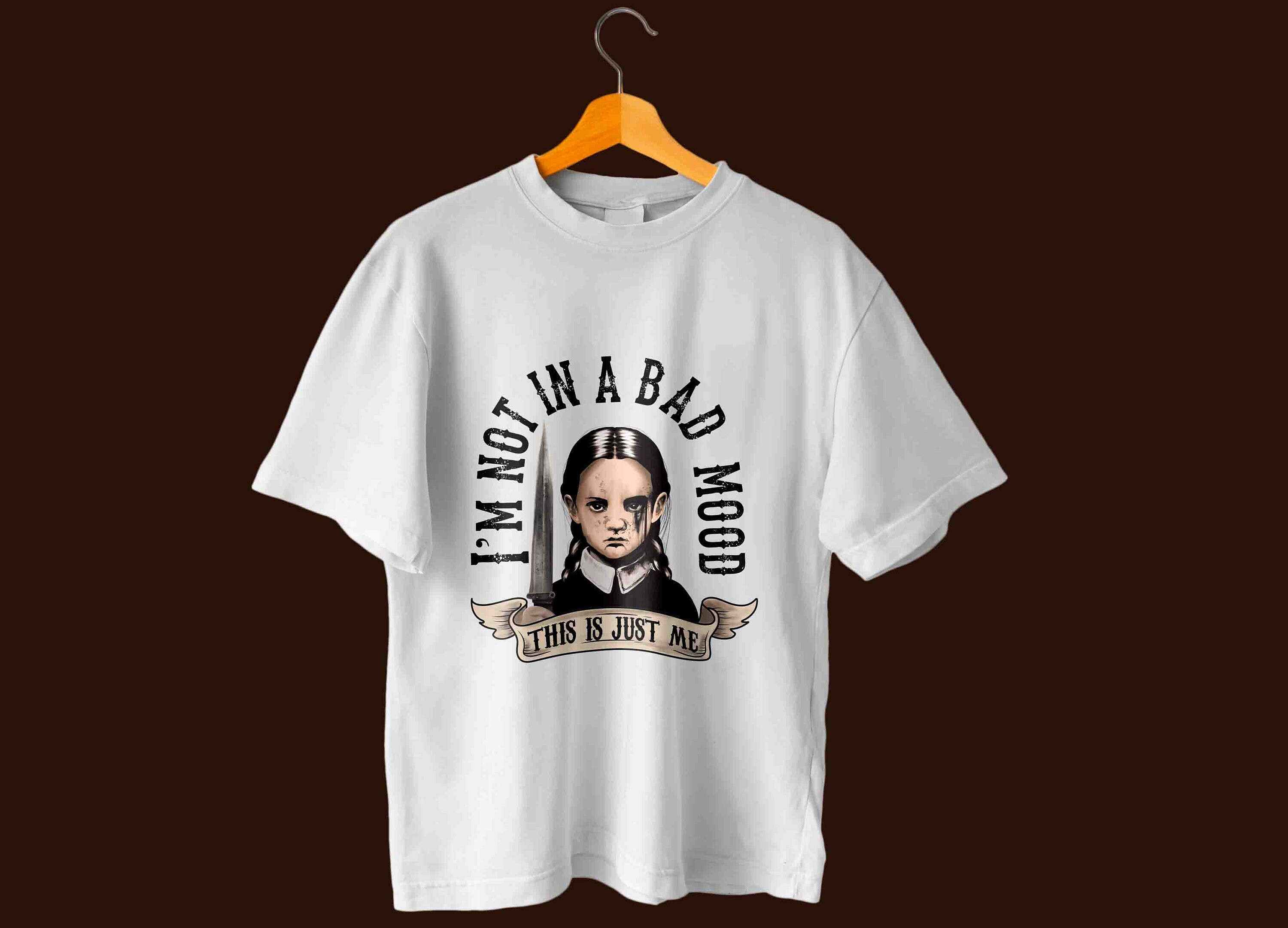 Wednesday Addams Png Bad Mood Png I'm Not in a Bad Mood - Etsy Ireland